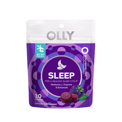 【体验装】OLLY褪黑素软糖睡眠片退黑素安眠助眠晚安美国进口10粒