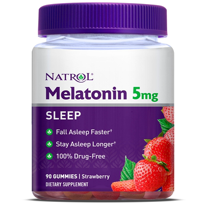 Natrol5mg褪黑素软糖草莓味