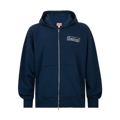 高田贤三全棉拉链连帽卫衣男