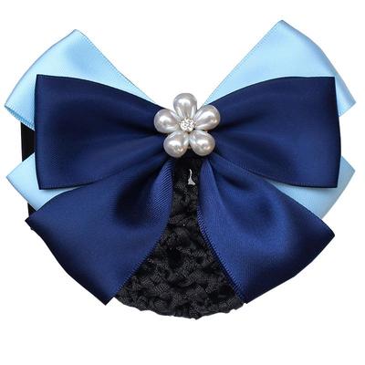 职业酒店粗细服务员工作发夹头花