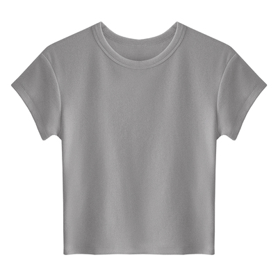 HAMYIHO圆领正肩短袖t恤女韩版