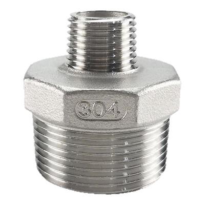 不锈钢变径六角外丝3分