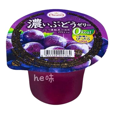 日本直邮Tarami果肉果冻爵香葡萄草莓苹果味低糖低卡代餐健身零食