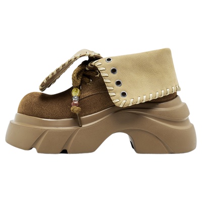 LeeCooper厚底增高马丁靴女真皮