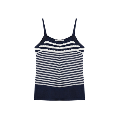 WMWM条纹司马克针织吊带