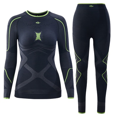 TAU隐能美利奴羊毛速干衣情侣T60压缩衣女登山滑雪保暖内衣套装男