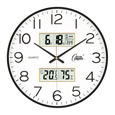 康巴丝正品保证现代简约圆形挂表