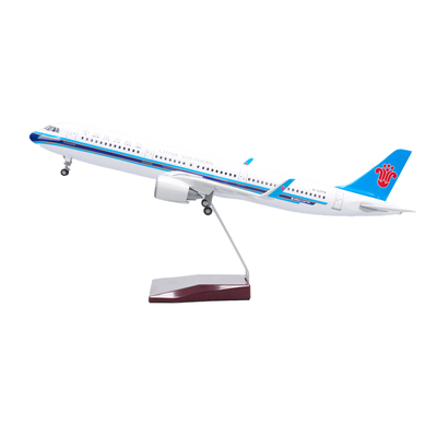 1:100带灯南航A321neo仿真客机飞机模型南方航空摆件礼品礼物44cm