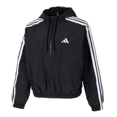 Adidas阿迪达斯正品女款夹克秋季新款上衣梭织时尚休闲外套JZ2162