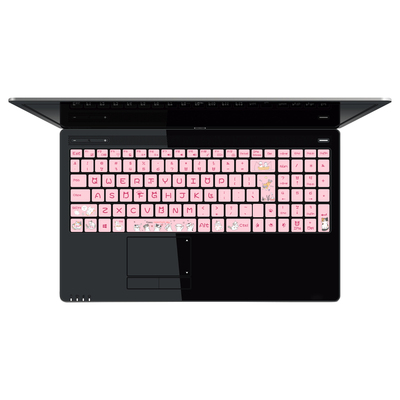 适用雷神GT150系列小钢炮 猎刃笔记本键盘贴纸可爱卡通个性字母贴