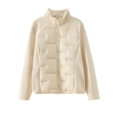 大码女装韩版修身立领羽绒服