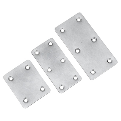 不锈钢角码直片连接件固定器角铁支架加固家具衣柜固定金属支撑架