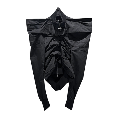 ANNAKIKI3D立体袖多褶外套