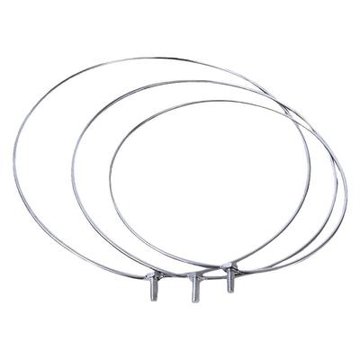 抄网圈实心不锈钢8毫米通用接口