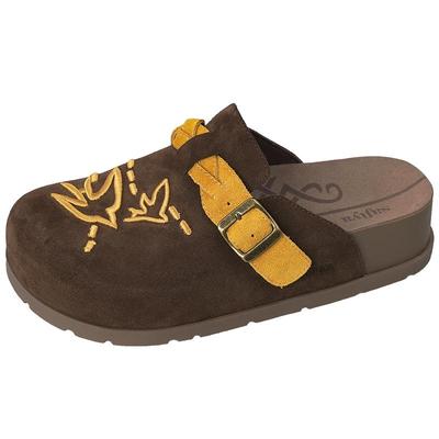 索菲娅拼色厚底懒人勃肯拖