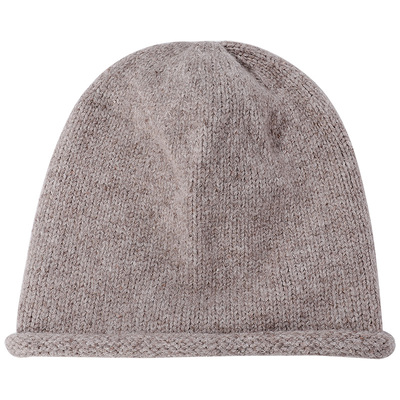 秋冬季大头围针织堆堆帽子女保暖