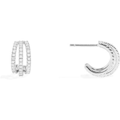 APM三层圈形耳环925银简约设计感