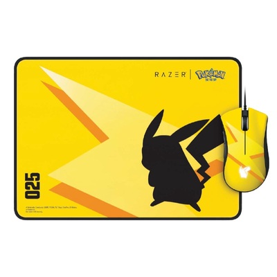 Razer雷蛇宝可梦皮卡丘联名鼠标垫电脑电竞游戏外设鼠垫套装礼物