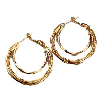 高级感小众独特多层圈圈耳环耳饰