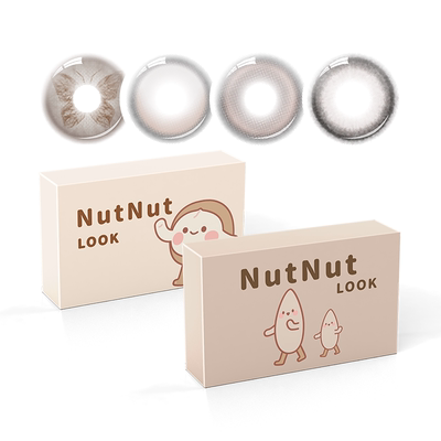 【全是灰色美瞳】坚果力半年抛美瞳坚韧泪光日常通勤自然款1片