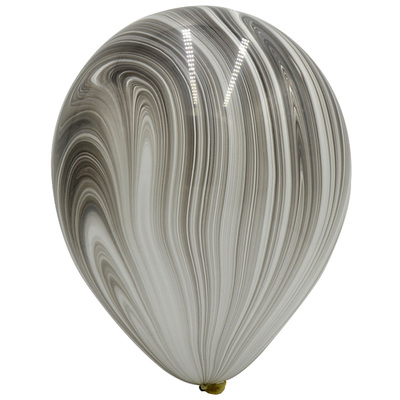 美国先锋玛瑙球黑白乳胶气球进口