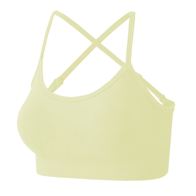 带胸垫运动内衣防震高强度健身