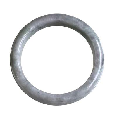 缅甸翡翠手镯i淡灰色乌鸡61.7mm