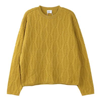 咆哮野兽鱼鳞纹肌理感毛衣