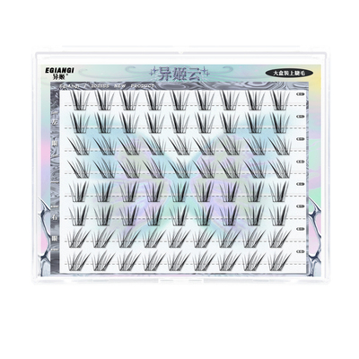 【异姬云睫毛书】清冷纤长嫁接感轻盈斜飞八合工艺上睫毛