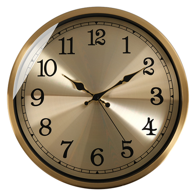 TQJ轻奢黄铜客厅家用挂钟