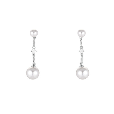 一撇一捺YPYN流光垂韵耳饰流苏耳环女人造珍珠耳钉优雅气质高级感