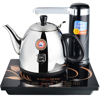 金灶电热水壶不锈钢自吸抽水
