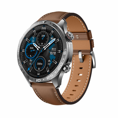 适用于荣耀手表5Pro表带皮质HONOR5pro腕带watch替换男士高级质感商务休闲女生轻奢新款透气舒适智能运动简约