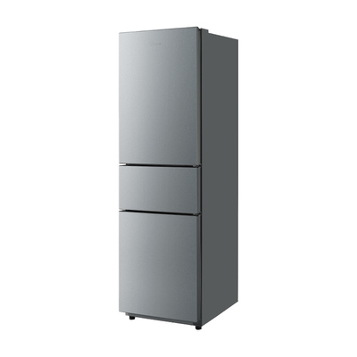 美的官方220L三门冰箱小型家用宿舍租房低噪冷冻冷藏节能冰箱