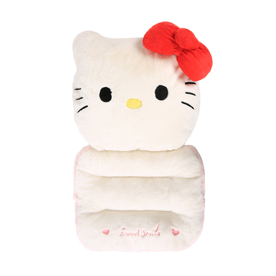 汽车坐垫冬季毛绒卡通可爱kt猫