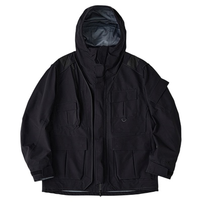 白山25FW多口袋防泼水连帽夹克