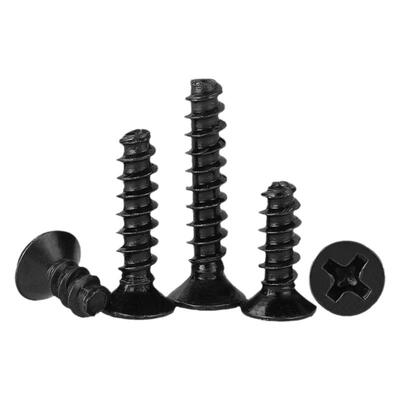 KB黑色加硬沉头平尾自攻螺丝