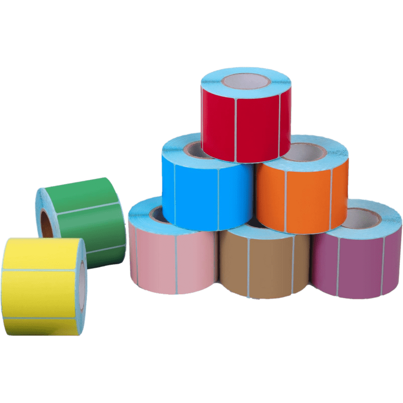 牛皮色不干胶打印三防彩色热敏纸