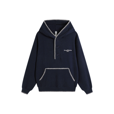 连帽卫衣男国潮牌撞色情侣装帽衫