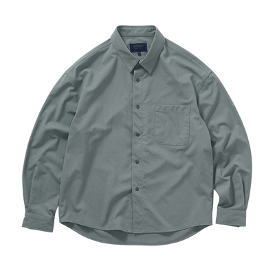 714street纯色长袖衬衫