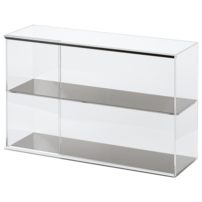 URFF不锈钢防尘推拉门展示收纳架