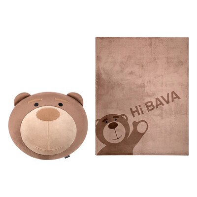 宝马BAVA抱枕毯腰靠午休小憩