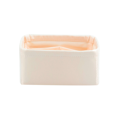 DGAZ全球品牌适LV Vanity化妆包Chain Pouch手袋绸缎内胆包奶昔白