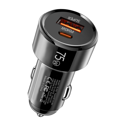 适用于iPhone171615pd30w快充三星45W闪充超级车充插头车载充电器