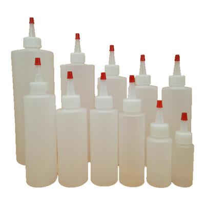 30ml60ml120ml750ml半透明小红帽瓶HDPE塑料瓶尖嘴瓶胶水分装瓶