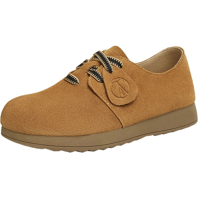 TATA他她小熊鞋系带勃肯鞋女鞋棕色单鞋女鞋春季新款女鞋YNA01AM5