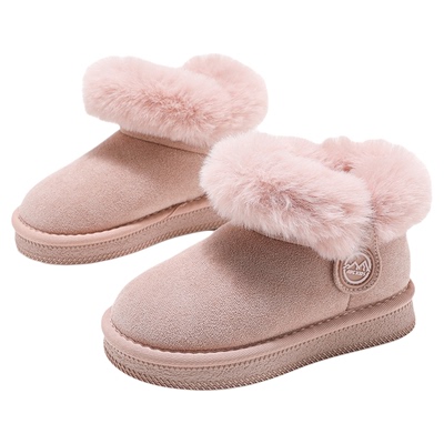 ABCkids女童雪地靴加绒加厚棉靴