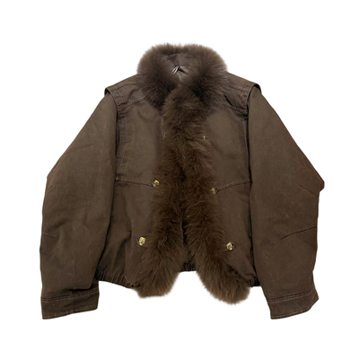 ENJOYME商场同款高街毛毛派克服