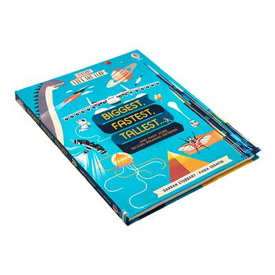Usborne尤斯伯恩翻翻学 大快高壮 Lift the Flap Biggest Fastest Tallest 英文原版绘本 大开本精装儿童科普纸板翻翻书