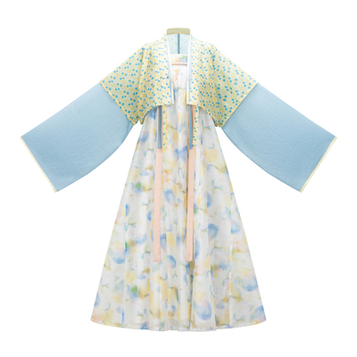 花朝记｜雨霁｜唐制汉服法门寺披衫齐胸背子交窬裙天丝日常春夏女